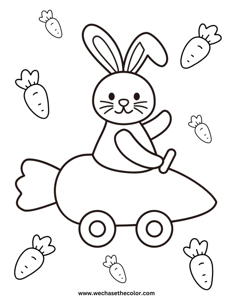 30 Coloring Pages of Bunny Rabbits