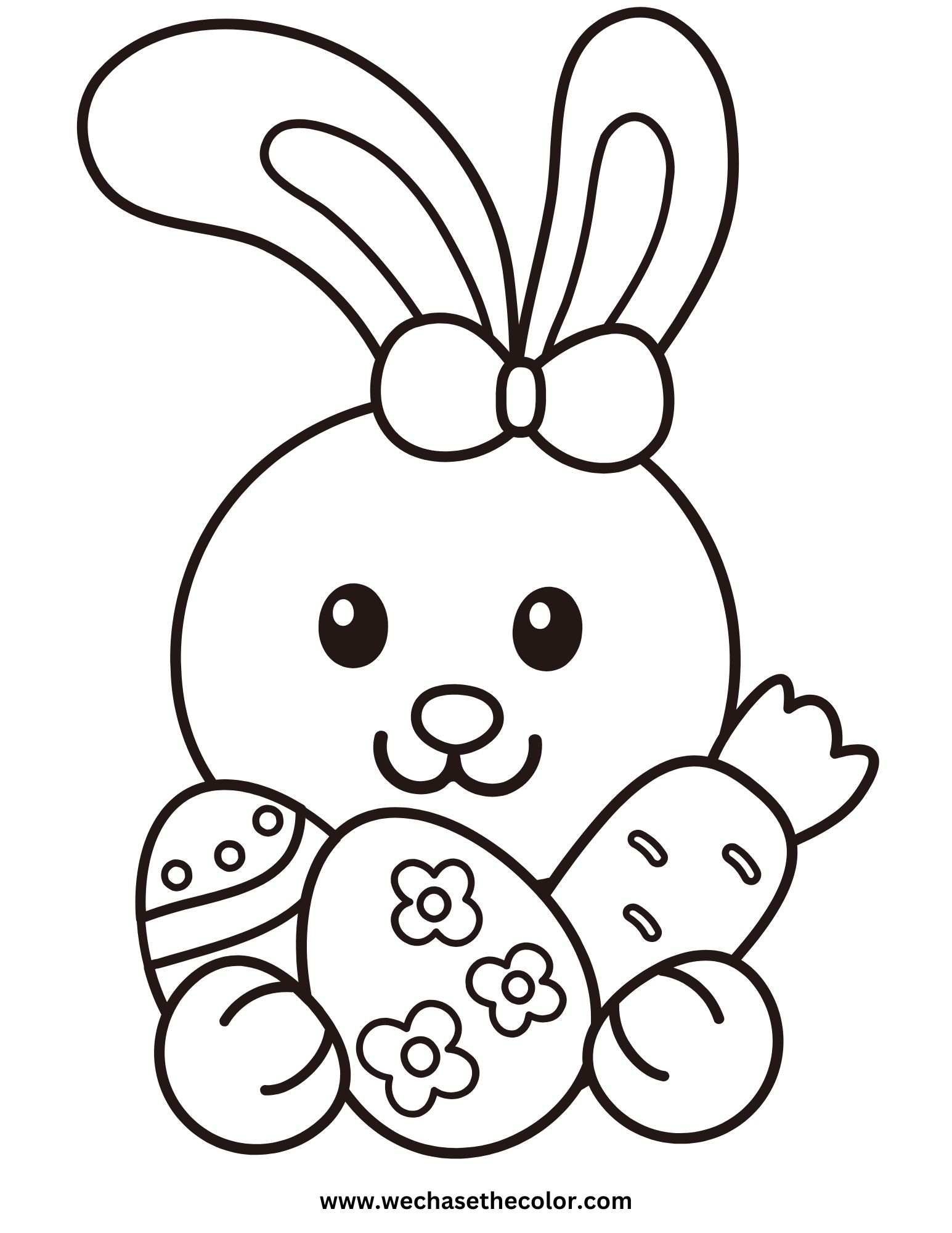 30 Coloring Pages of Bunny Rabbits