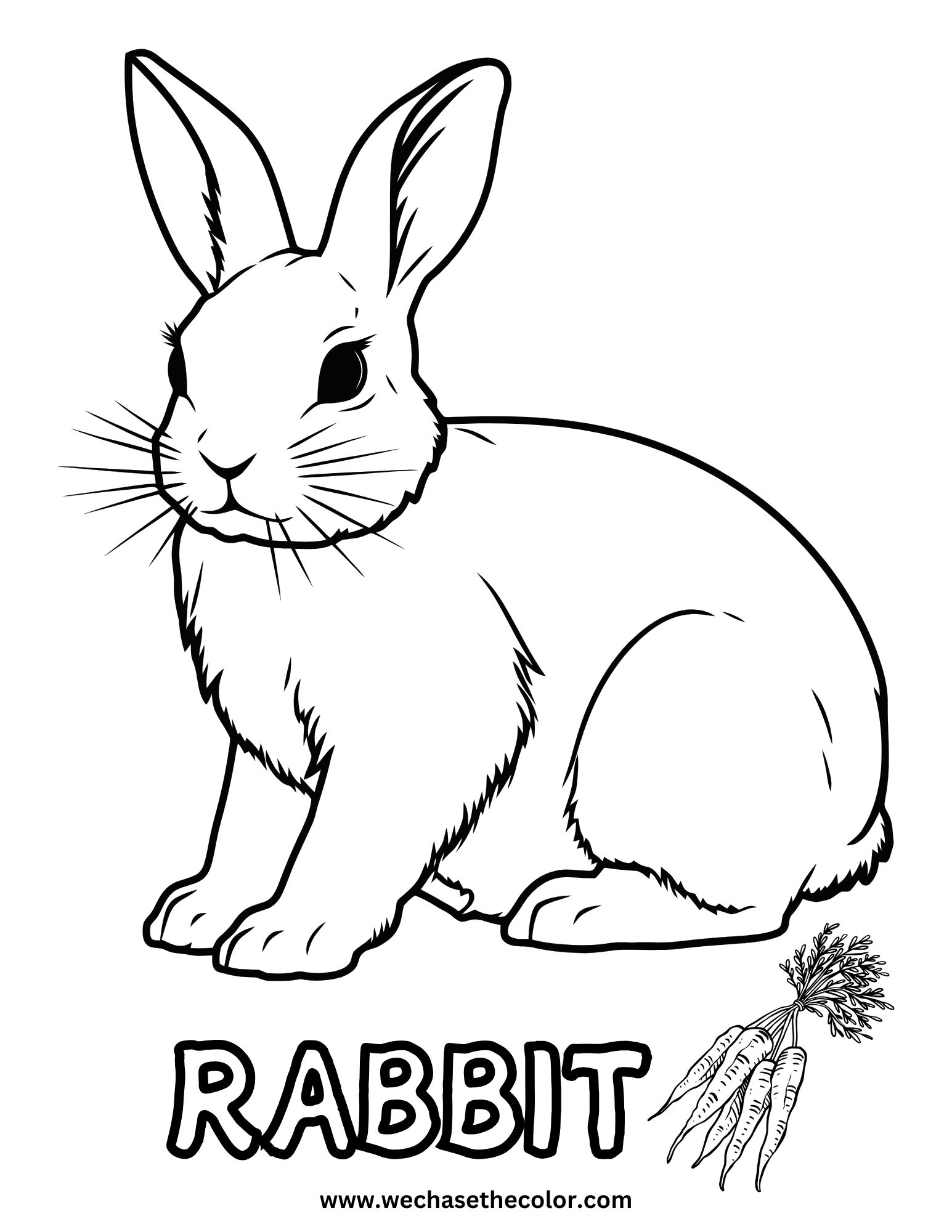 30 Coloring Pages of Bunny Rabbits