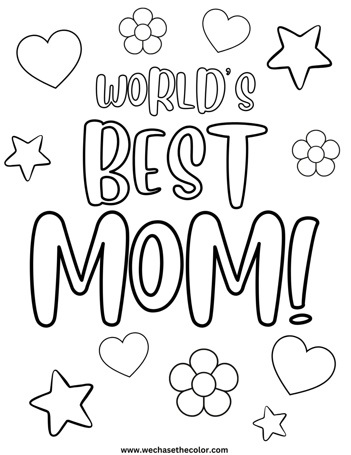 Mothers Day Coloring Pages