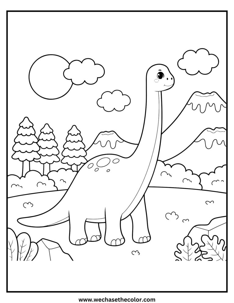 Free Printable Dinosaur Coloring Pages pdf
