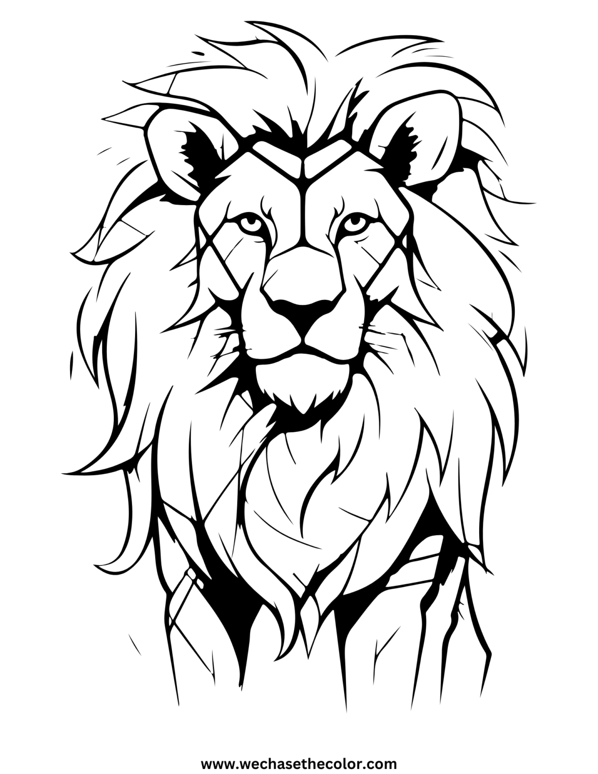 Free Lion Coloring Pages for Kids