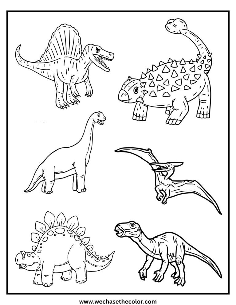 Free Printable Dinosaur Coloring Pages pdf