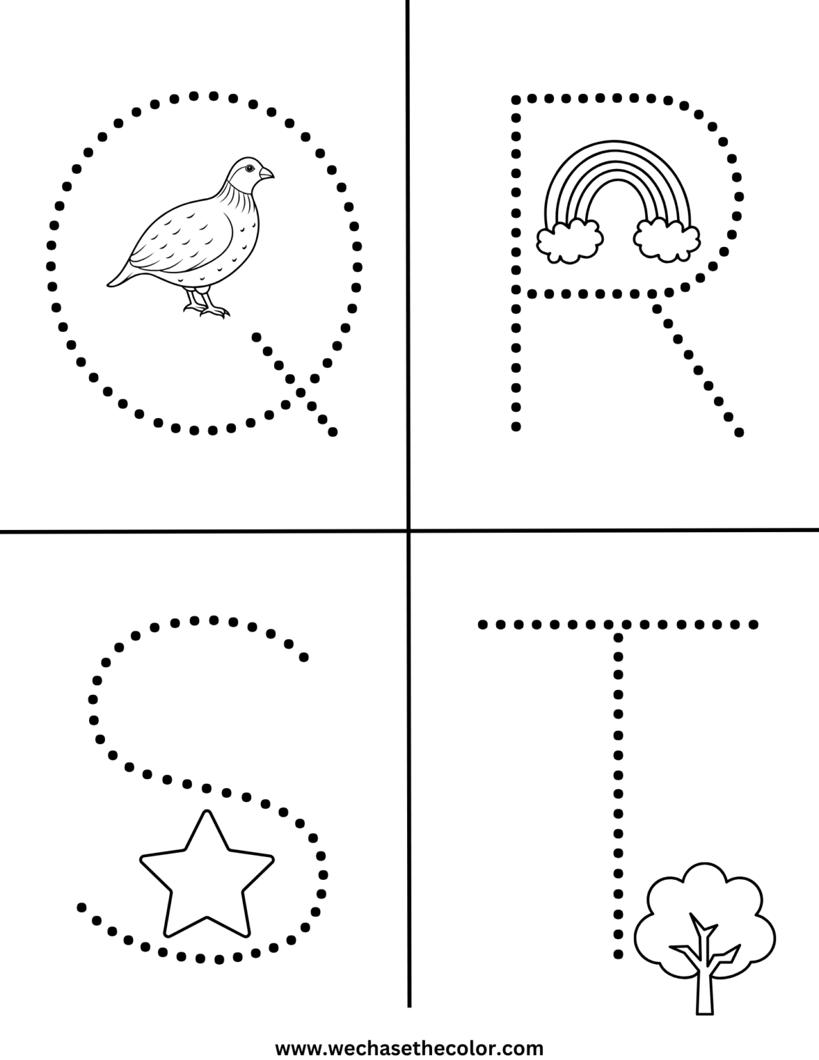 Letter Trace Coloring Pages Tracing Preschool Alphabet Worksheets ...