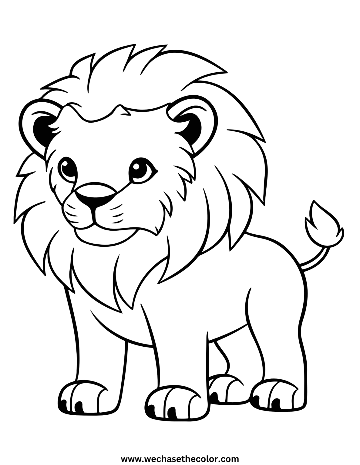 Free Lion Coloring Pages for Kids