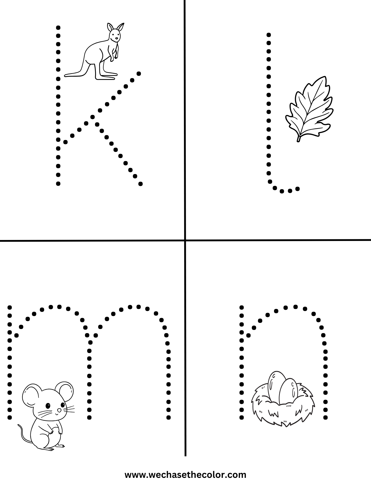 Free Letter Tracing Pages for Preschoolers