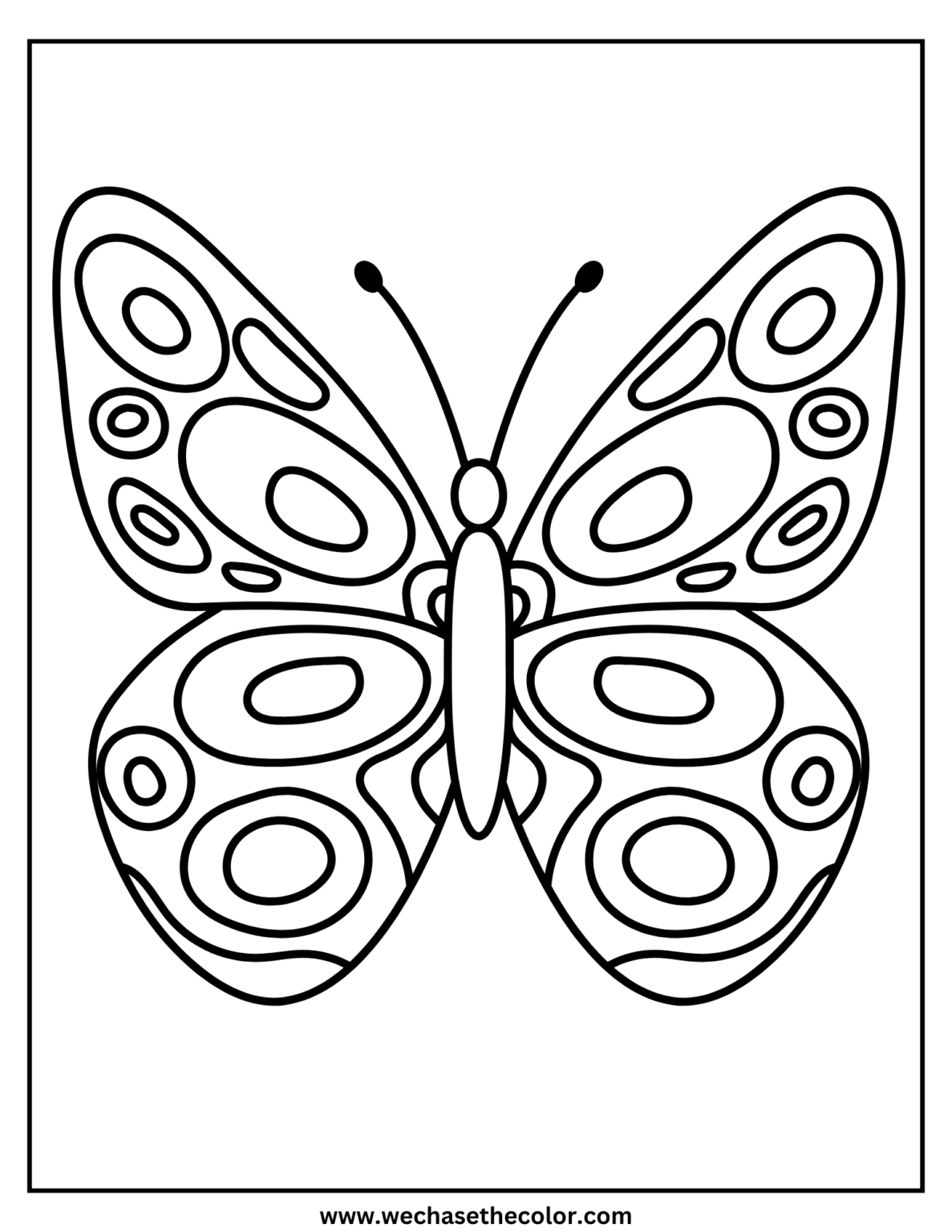 Free Butterfly Printable Coloring Pages